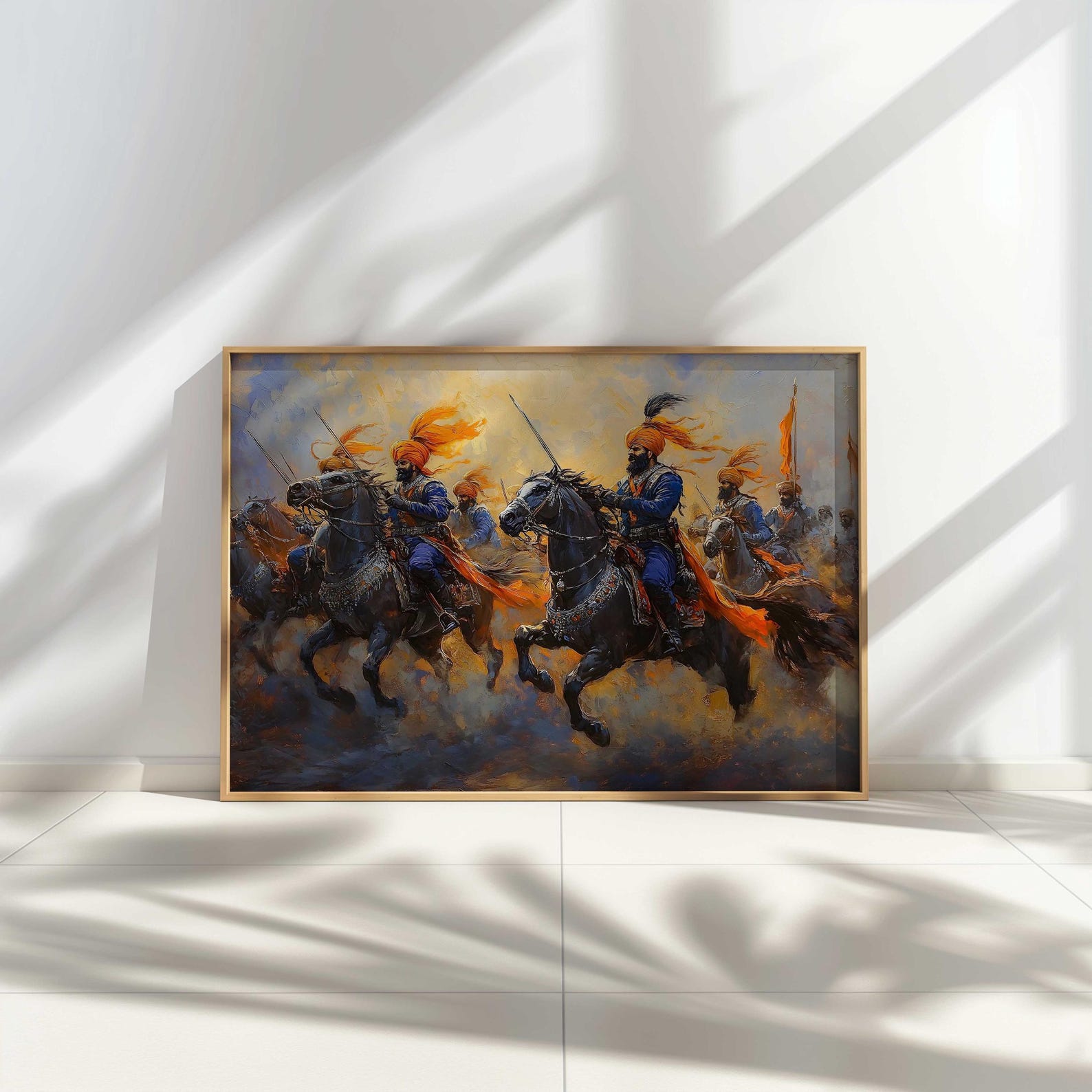 Khalsa Warrior, Sikh Art Print, Bold Warrior, Traditional Artwork ...