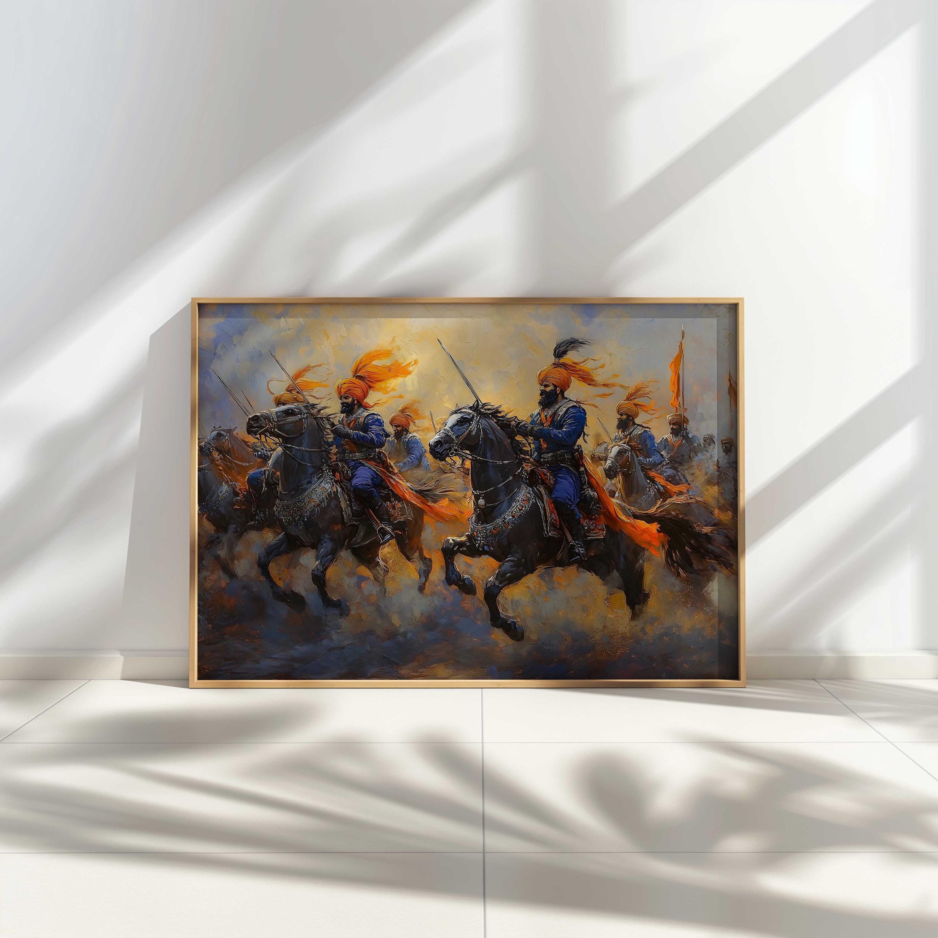 Khalsa Warrior, Sikh Art Print, Bold Warrior, Traditional Artwork ...
