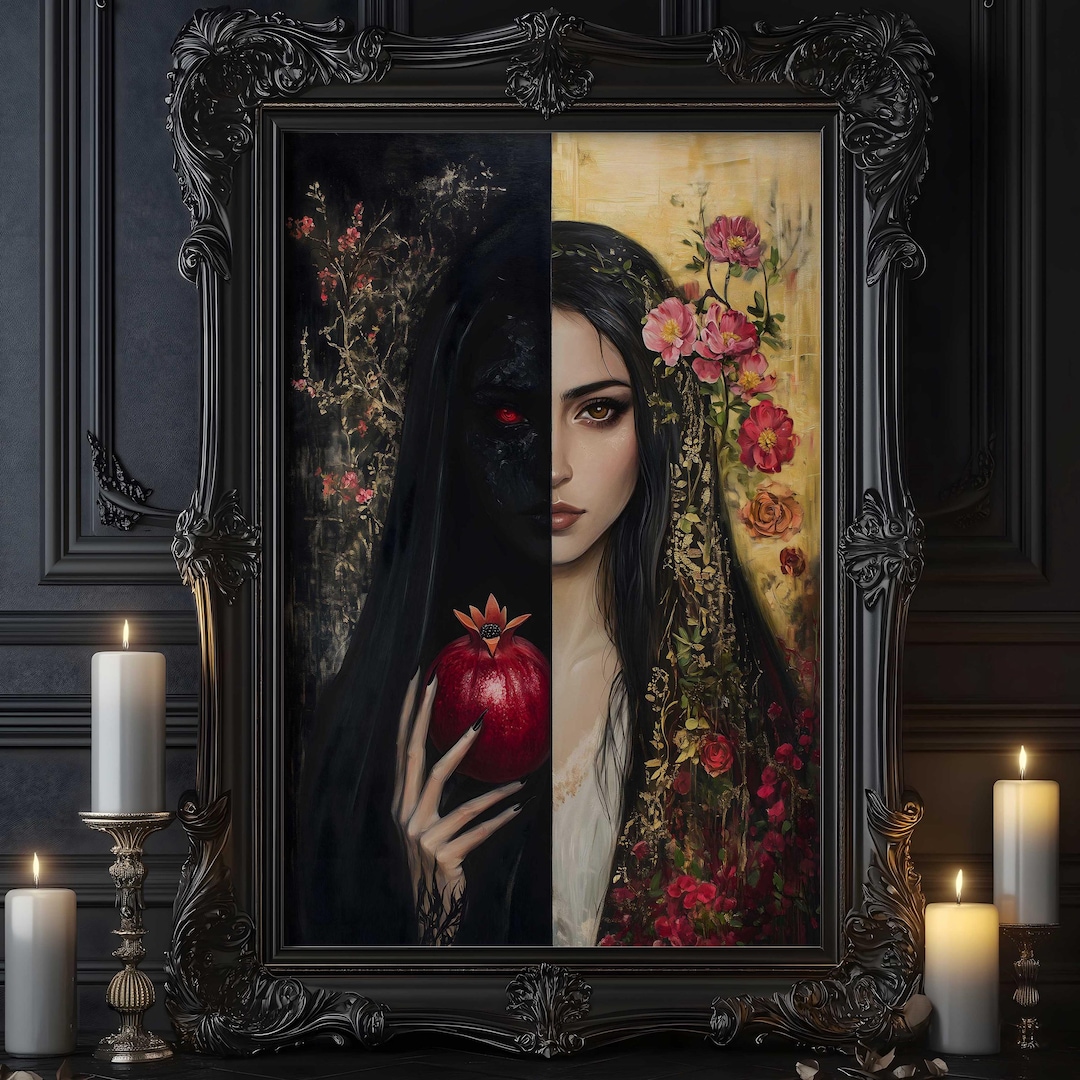 Persephone Wall Art, Greek Queen of the Underworld, Goddess Proserpina ...