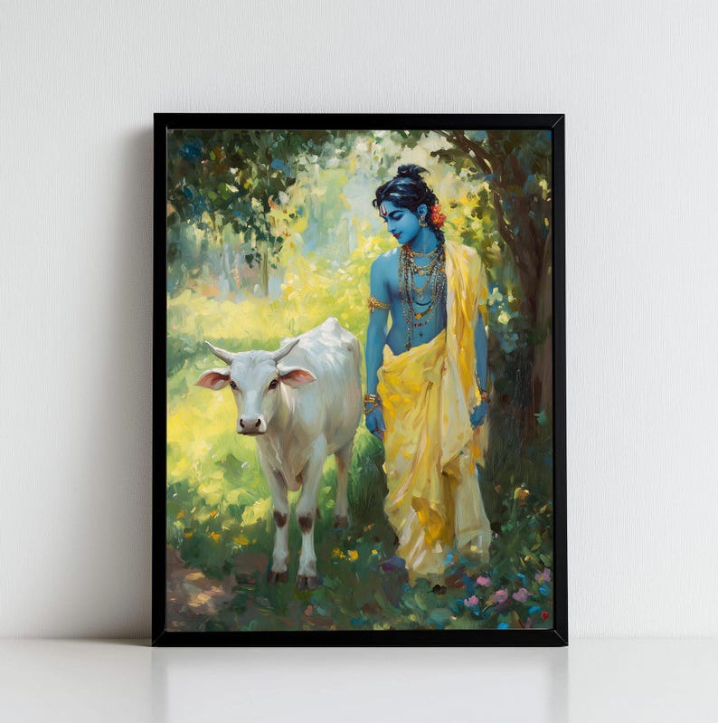 Krishna Art, Lord Krishna, Jai Shri Krishna, Krishna Painting, Hindu ...