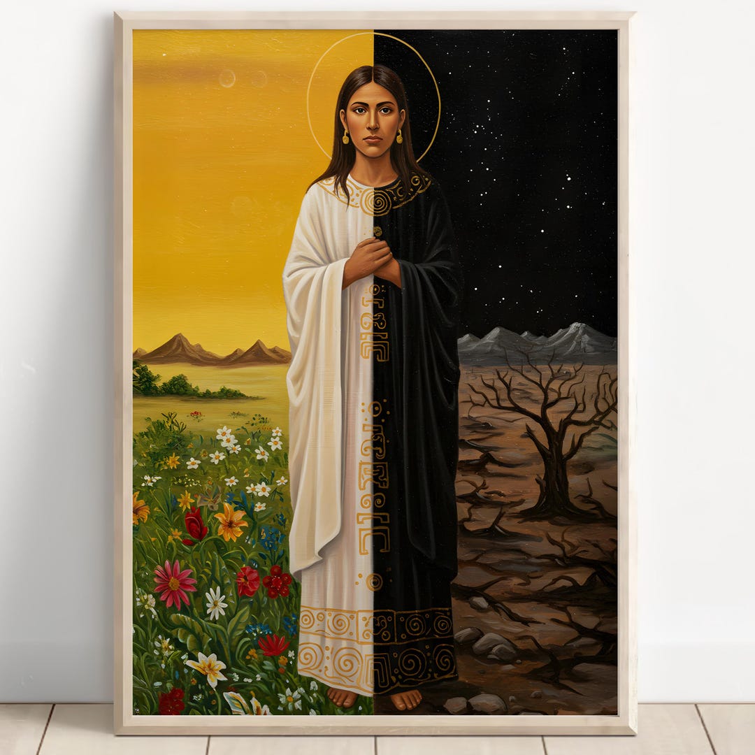 Aztec Wall Art, Tlazolteotl Art, Aztec Goddess of Purification Decor ...