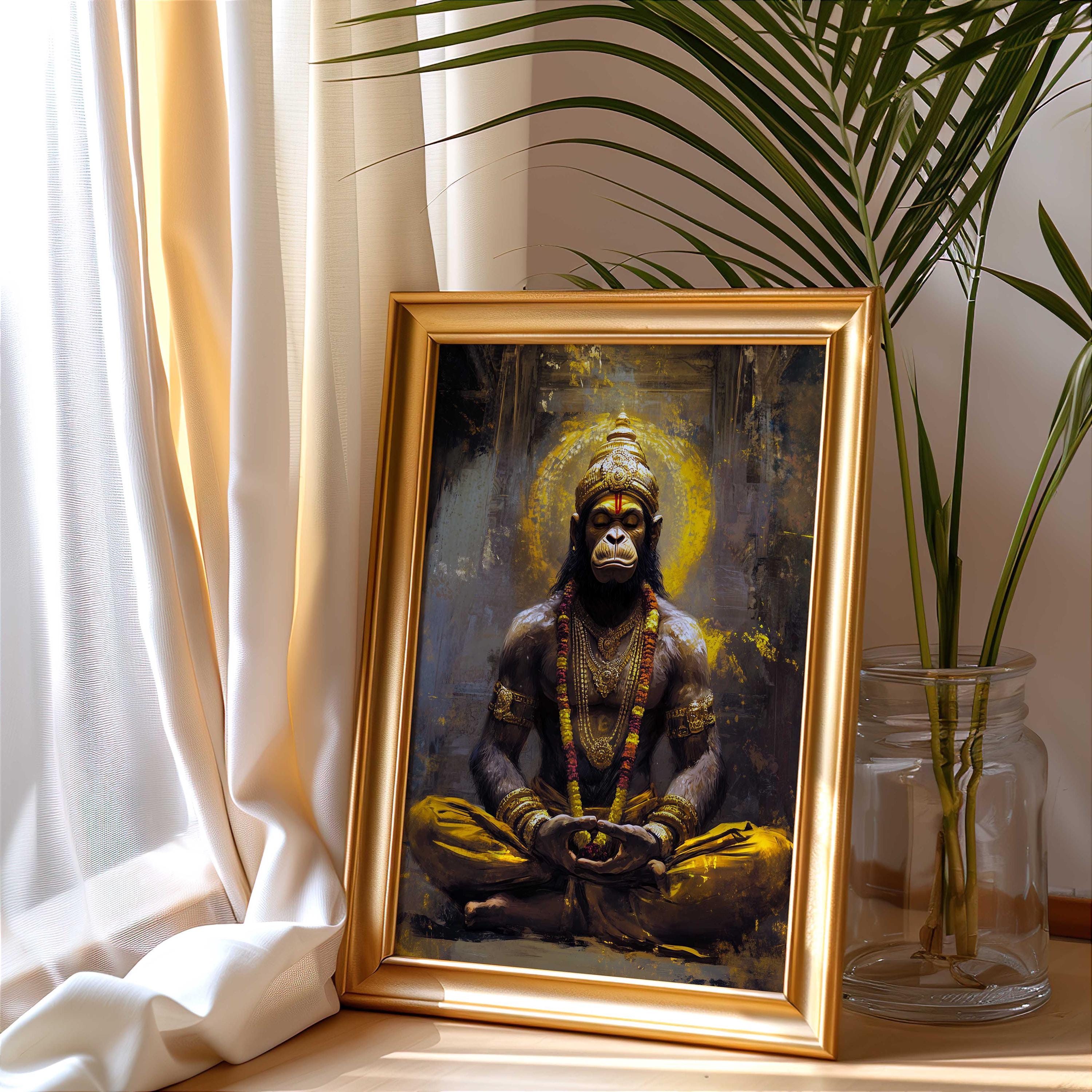Hanuman Art, Hanuman Painting, Jai Bajarang Bali, Hanuman Art, Hindu ...