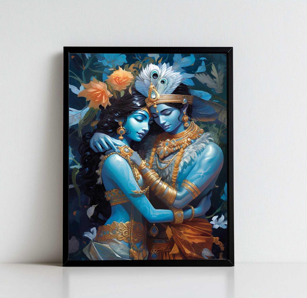 Krishna Art, Krishna and Radha, Radha Krishna, Krishna Painting, Hindu ...