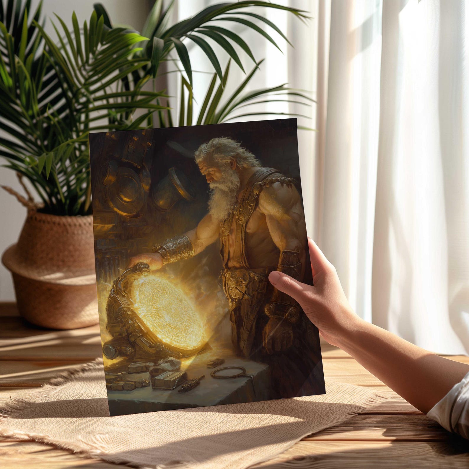 Hephaestus Wall Art, God of Fire, Blacksmithing, and Craftsmanship ...