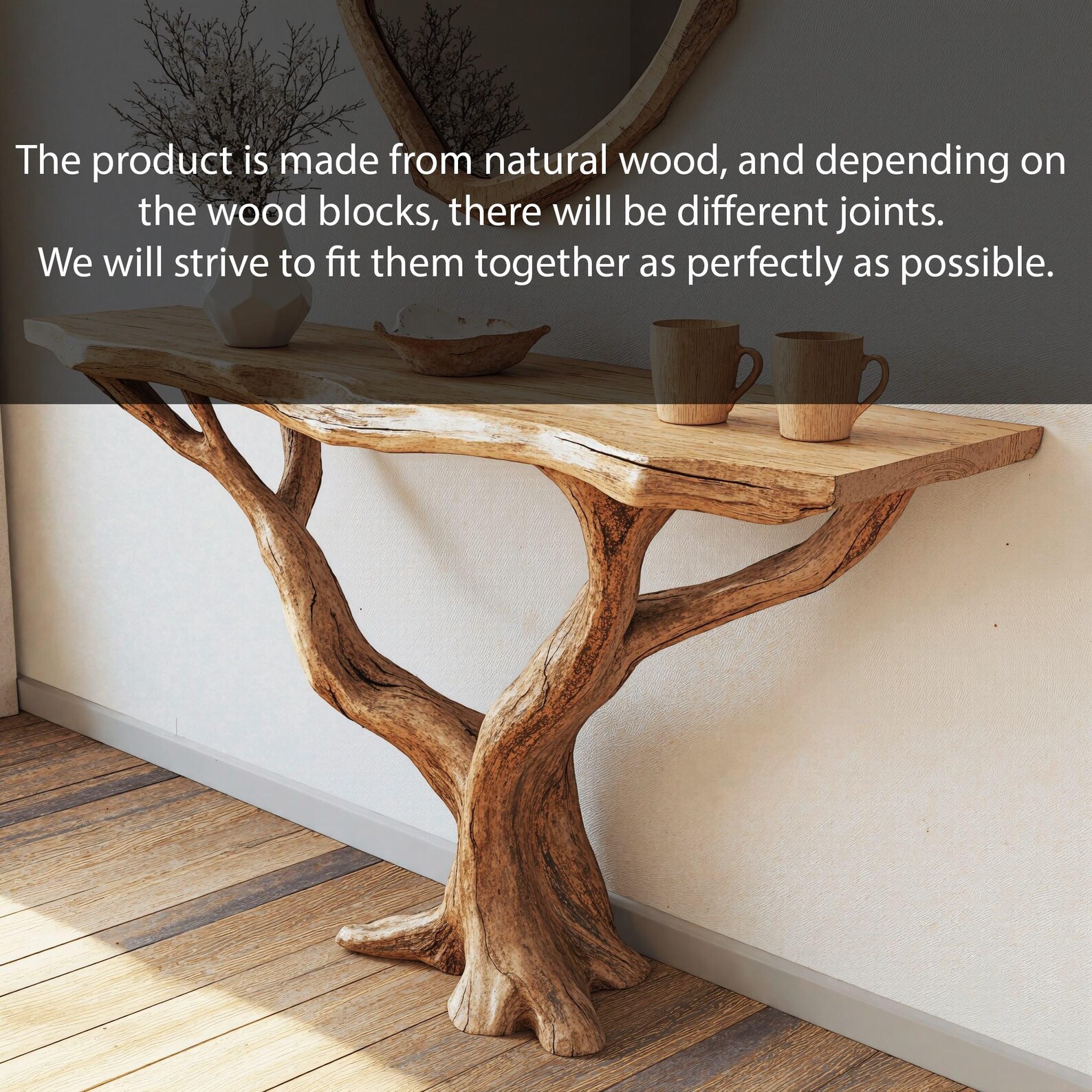 Custom Console Table Rustic Console Table Farmhouse Console Table Wood ...