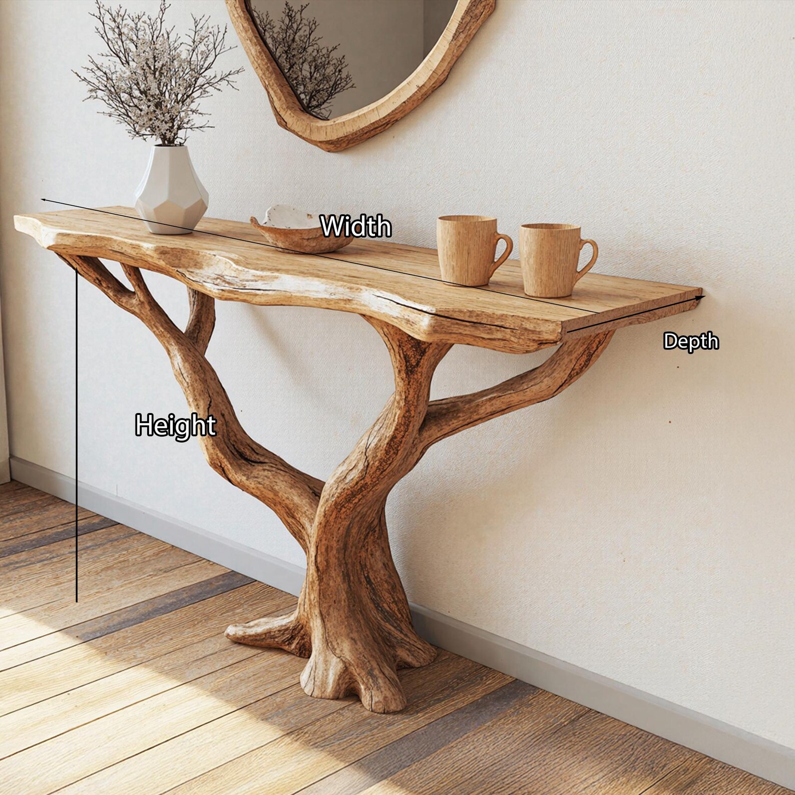 Custom Console Table Rustic Console Table Farmhouse Console Table Wood ...