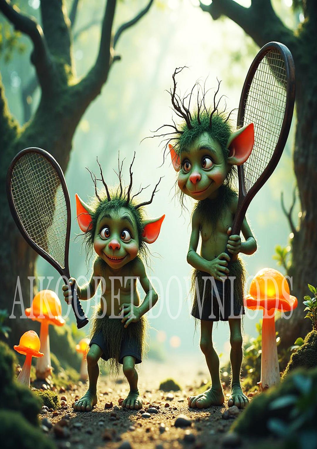 Imp Tennis Lesson - Fantasy Sports Series - Etsy