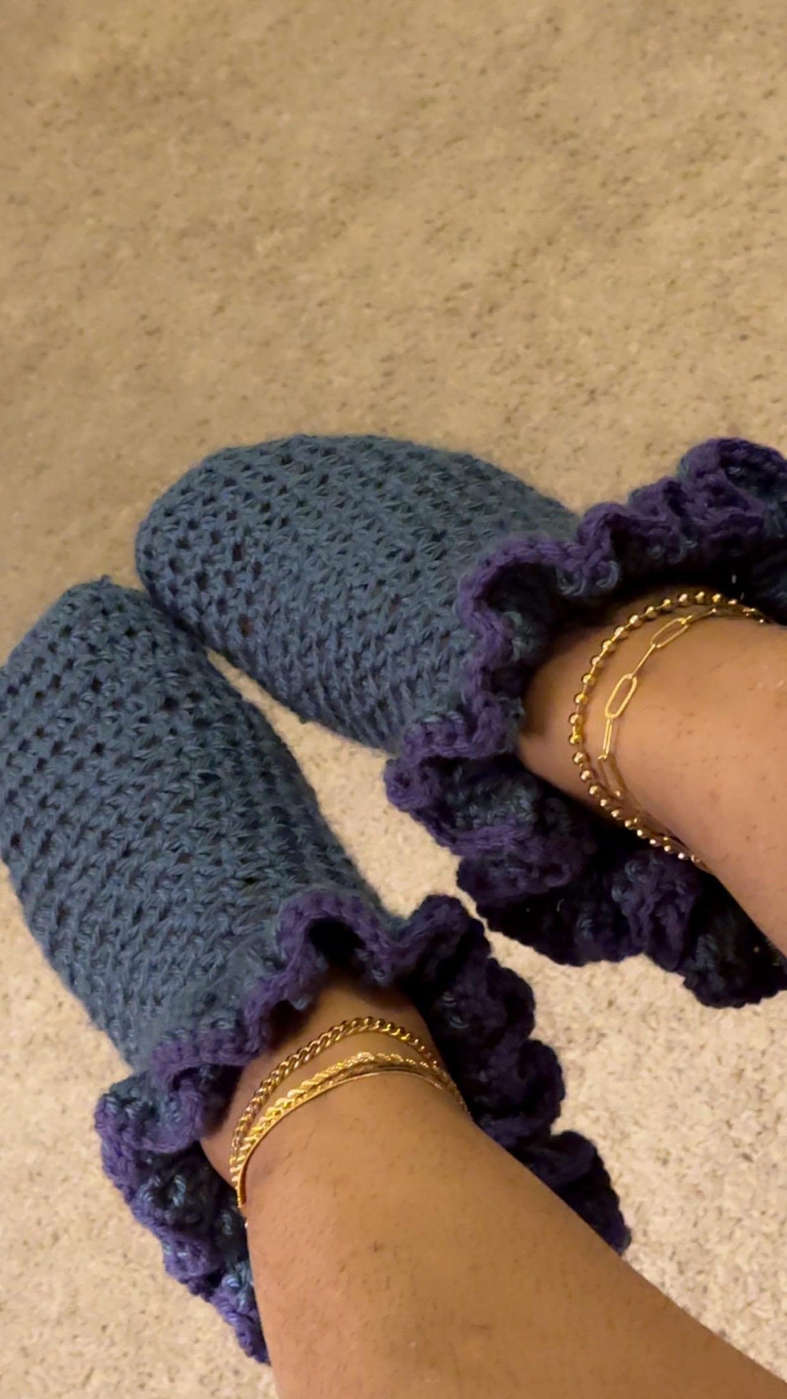 Crochet Ruffle Socks | Choose a Color for Soft Handmade Socks! - Etsy