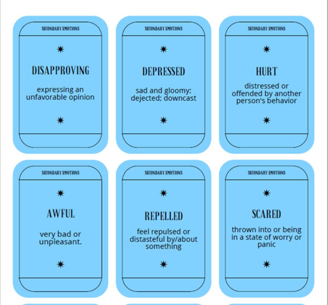 Emotions/feelings Group Therapy Game - Etsy