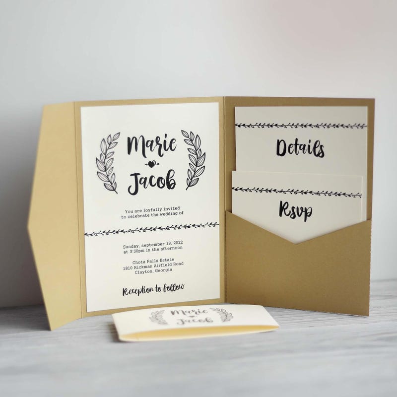 Envelope Trifold Template - Etsy