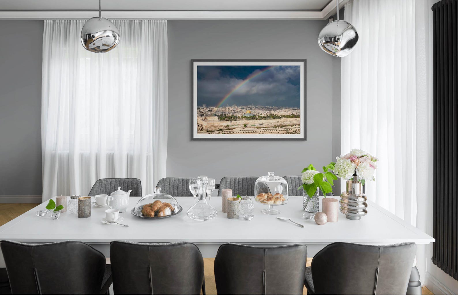 Jerusalem Rainbow Photo Print: Temple Mount Wall Art - Etsy