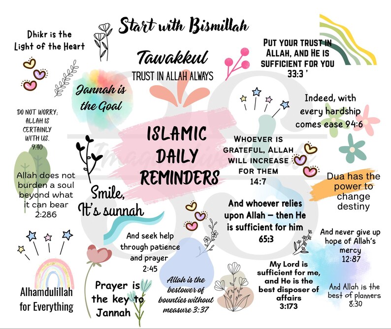 Islamic Reminder 20oz Skinny Tumbler Wrap (digital Download) - Etsy