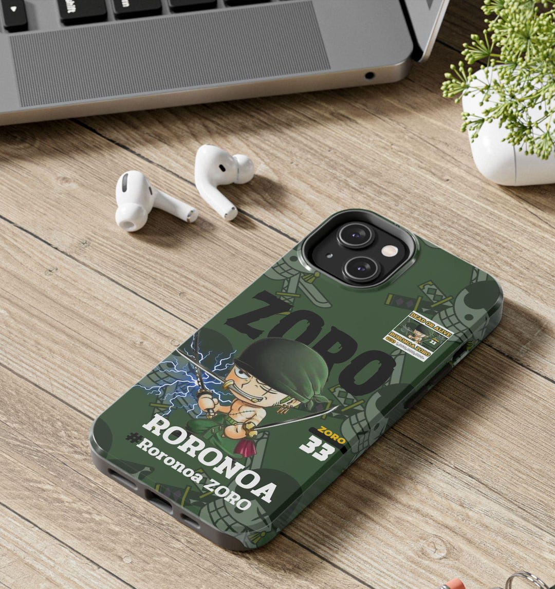 Roronoa ZORO, One Pice, Anime, Tough Phone Cases Zoro Design, Gift for ...
