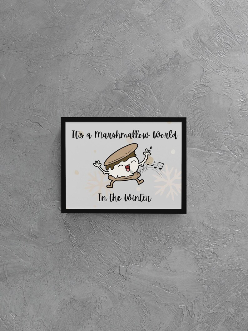 It’s a Marshmallow World Digital Download Printable Seasonal Wall Art ...