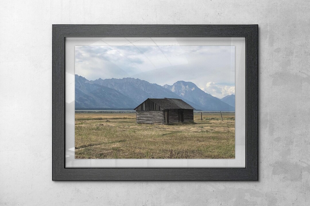 Rustic Cabin Mountain Backdrop Photography Wall Art Printable Download ...