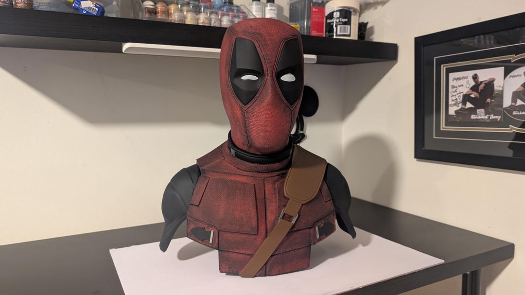 Life-size Deadpool Bust (3d Printed) - Etsy