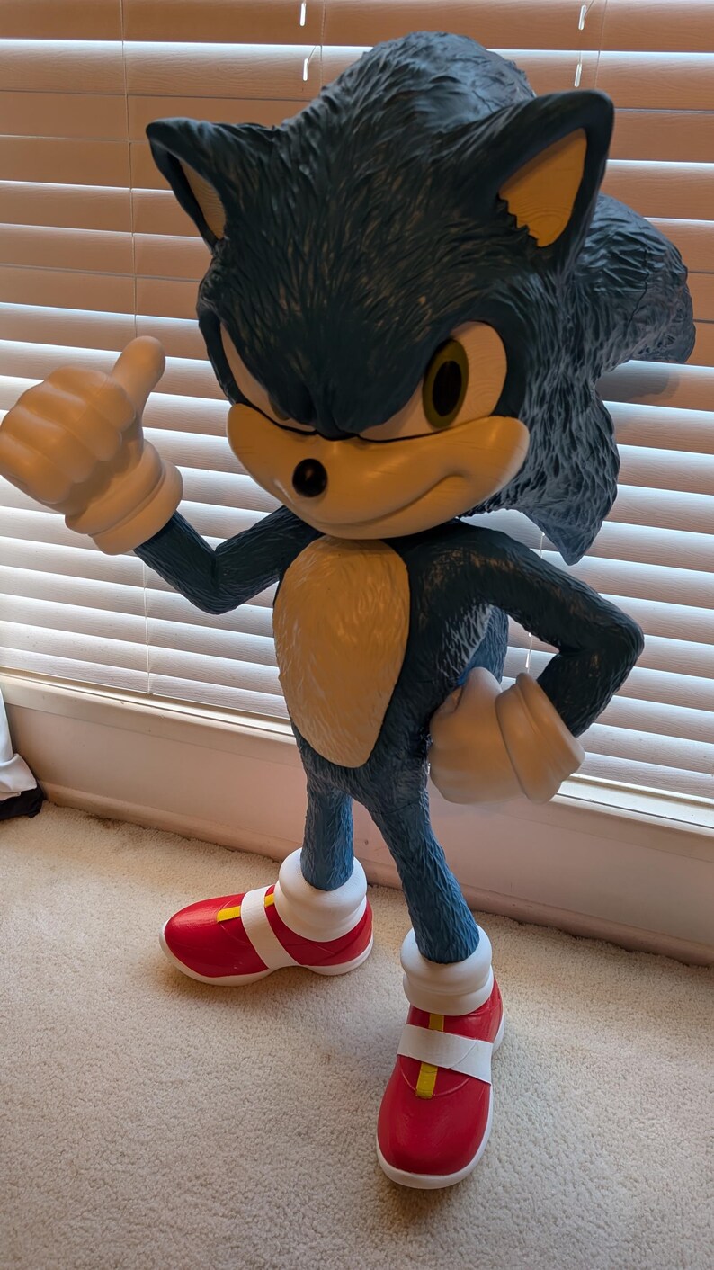 Sonic (lifesize) 3d Print - Etsy