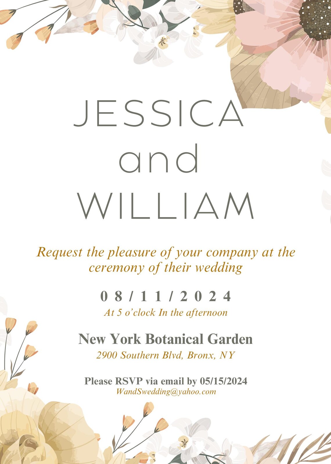 Wedding Invitation Template Set | Customizable Wedding Invite | Instant ...