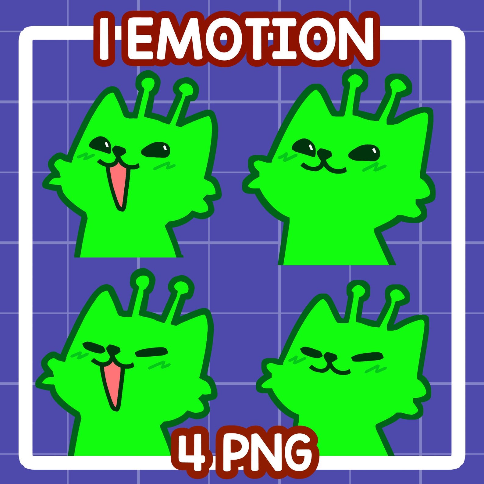 Gnarpy Alien Cat Pngtuber Model: Ready to Use Avatar (veadotube Mini ...