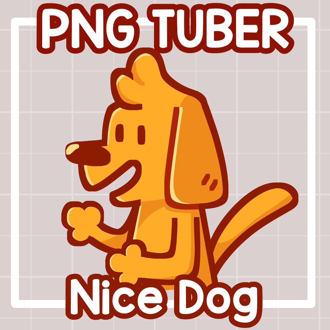 Dog Pngtuber Model, Cartoon GIF Avatar (digital Download - Etsy
