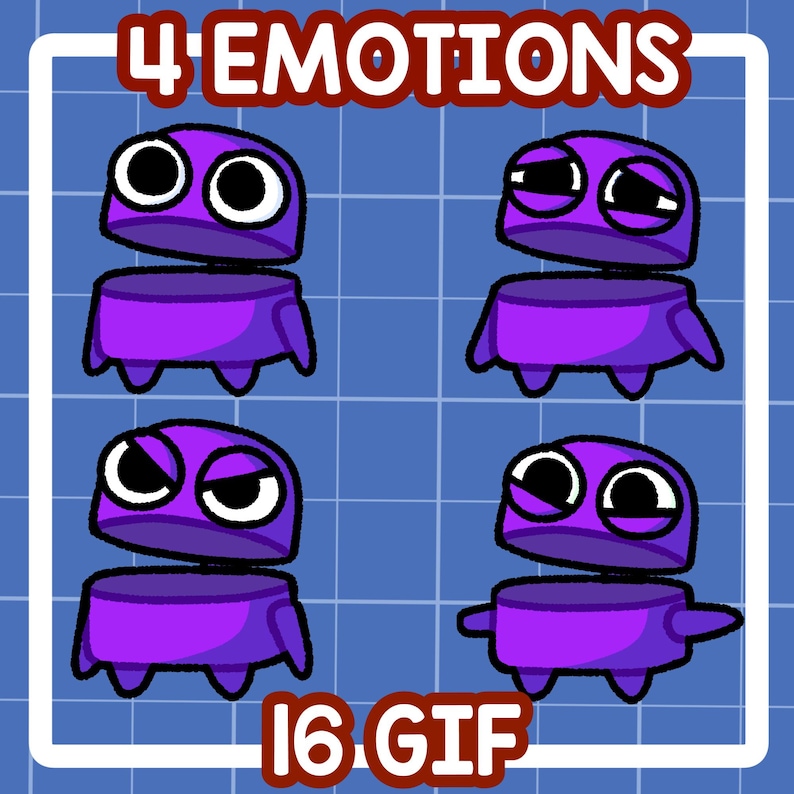 Purple Repo Pngtuber: Ready-to-use Veadotube Emotes (digital Download ...