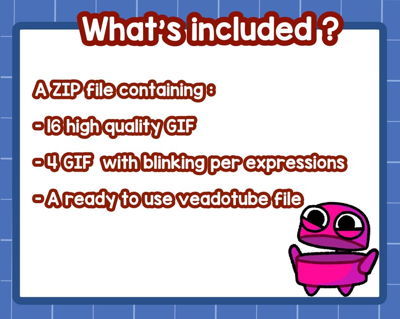 Pink Repo Pngtuber: Ready-to-use Veadotube Mini Emotes (digital ...