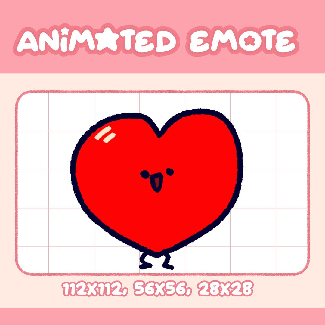 Twitch Animated Emote - Heart Emote - Dancing Emote - Funny Emote ...