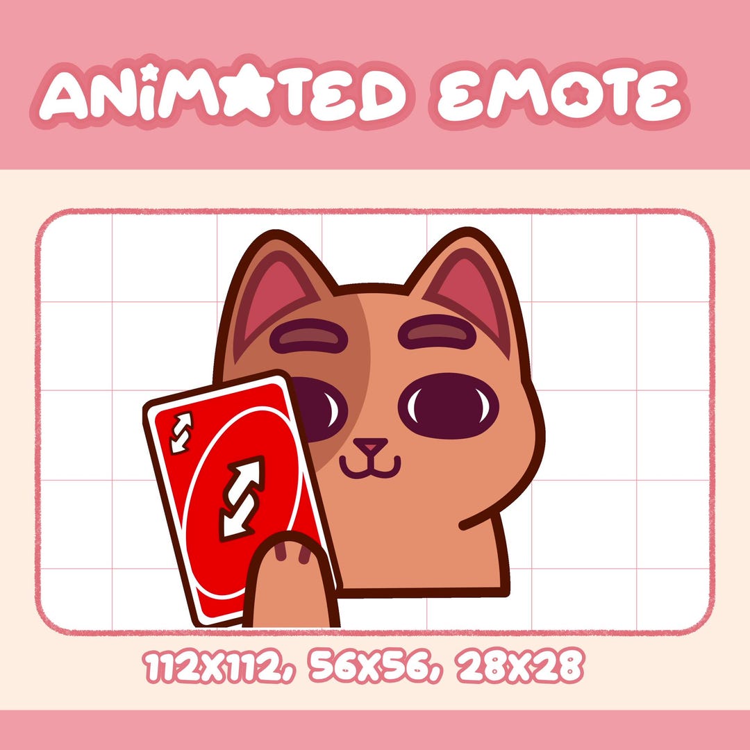 Emote Uno Reverse-emote Twitch-cat Emote-funny Cat - Etsy