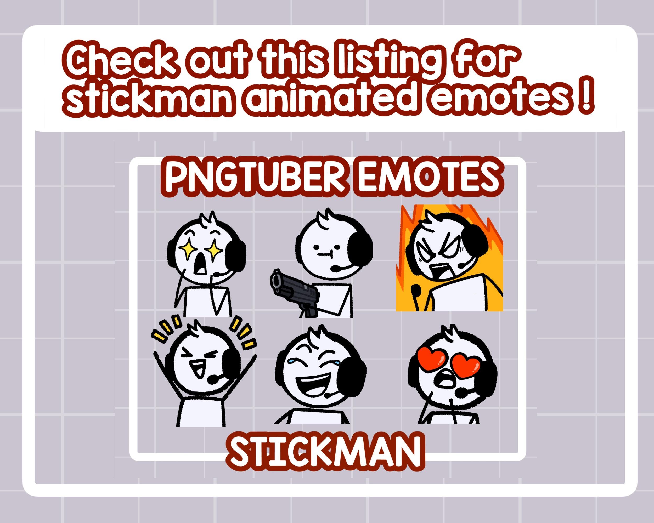 Stickman Pngtuber Avatar: Ready to Use Veadotube Model (instant ...