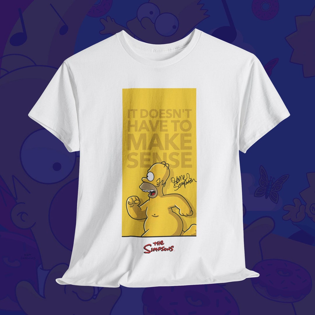 Homer Simpson T-shirt: Funny Cartoon Quote Tee - the Simpsons Apparel ...