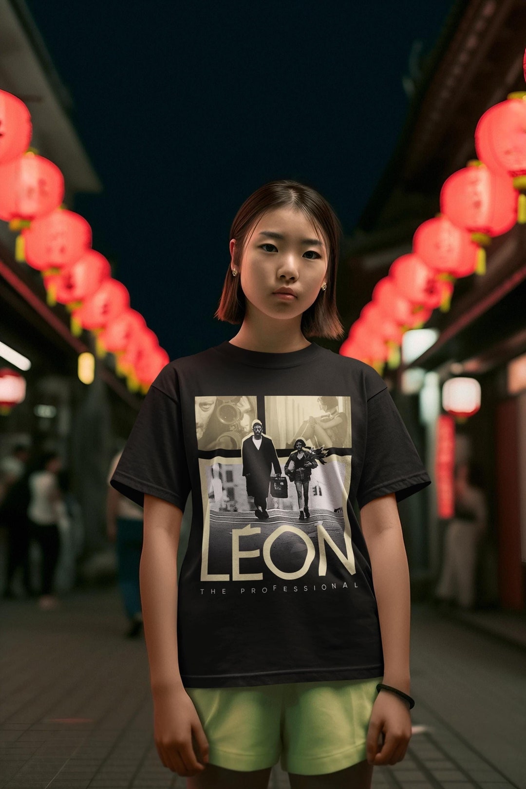 Leon Movie Shirt, Léon the Professional Graphic T-shirt, Jean Reno and ...