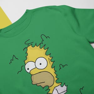 The Simpsons Sweatshirt, Homer Simpson in the Bushes Shirt, Funny Homer ...
