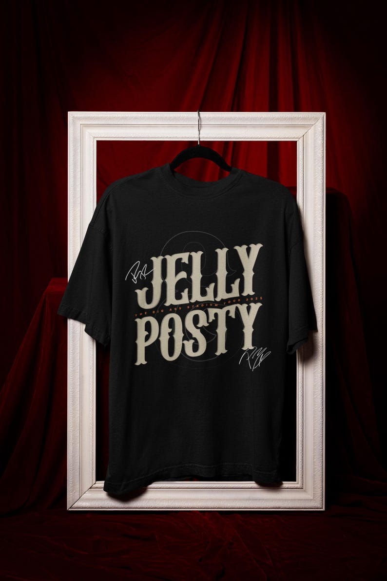 Jelly Posty Concert Tee, Big Ass Stadium Tour Merch, Rap Music Fan Gift ...