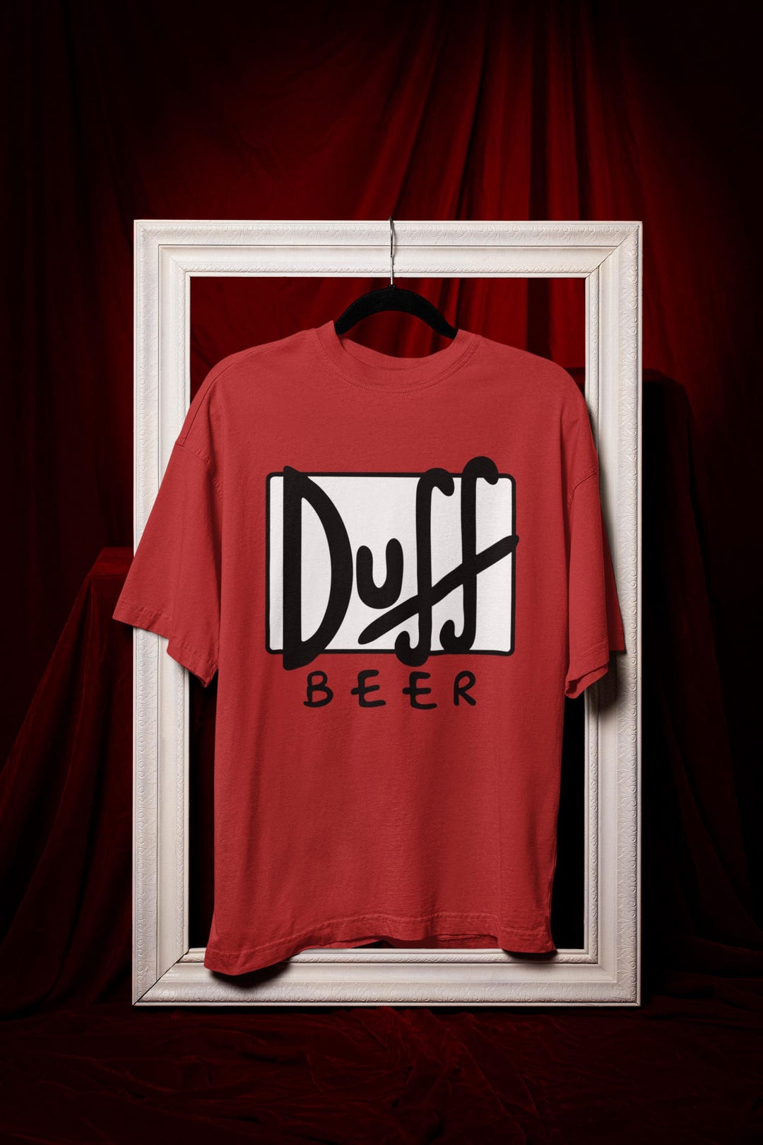 Duff Beer Tee: Simpsons TV Show Fan Apparel, Moe's Bar Drinking Merch ...