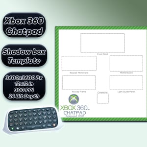 Xbox 360 Chatpad Keypad Teardown Shadow Box Template - Etsy