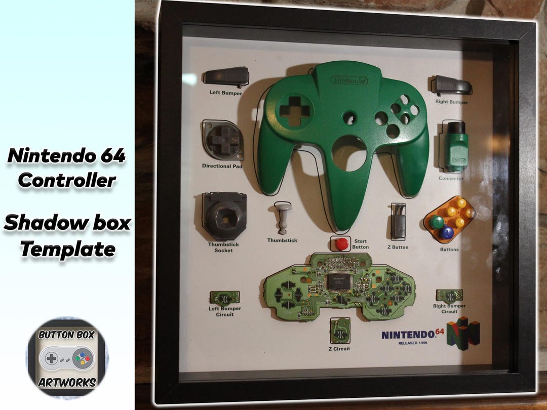 N64 Shadow Box Print Template - Etsy Canada