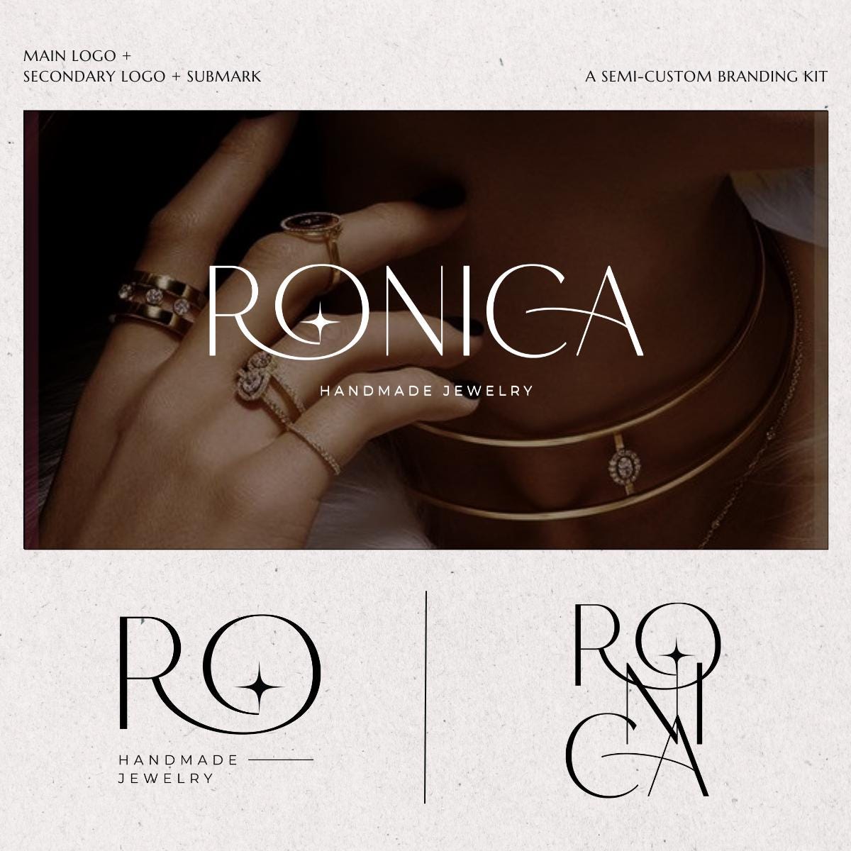 Semi-custom Logo Design Text Logo Modern Logo Elegant Logo Jewelry Logo ...