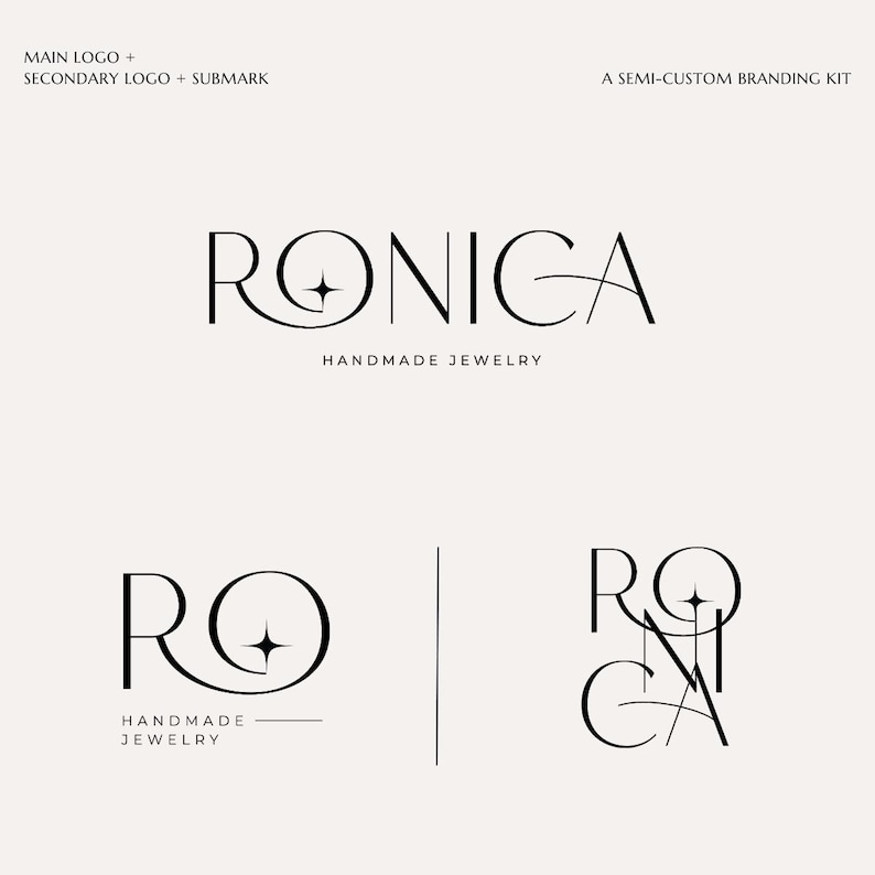 Semi-custom Logo Design Text Logo Modern Logo Elegant Logo Jewelry Logo ...