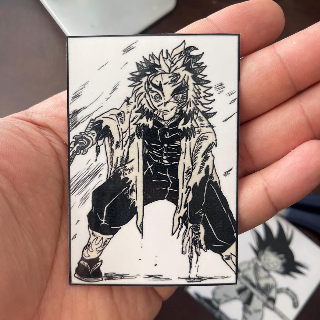 Rengoku Manga Sticker: Hand-drawn Anime Art - Etsy