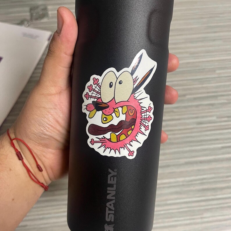 Courage the Cowardly Dog Sticker - Etsy