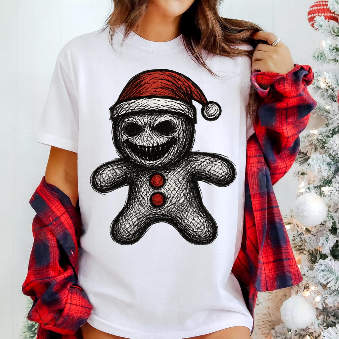 Scary Gingerbread Man Png, Horror Christmas Png, Funny Christmas ...