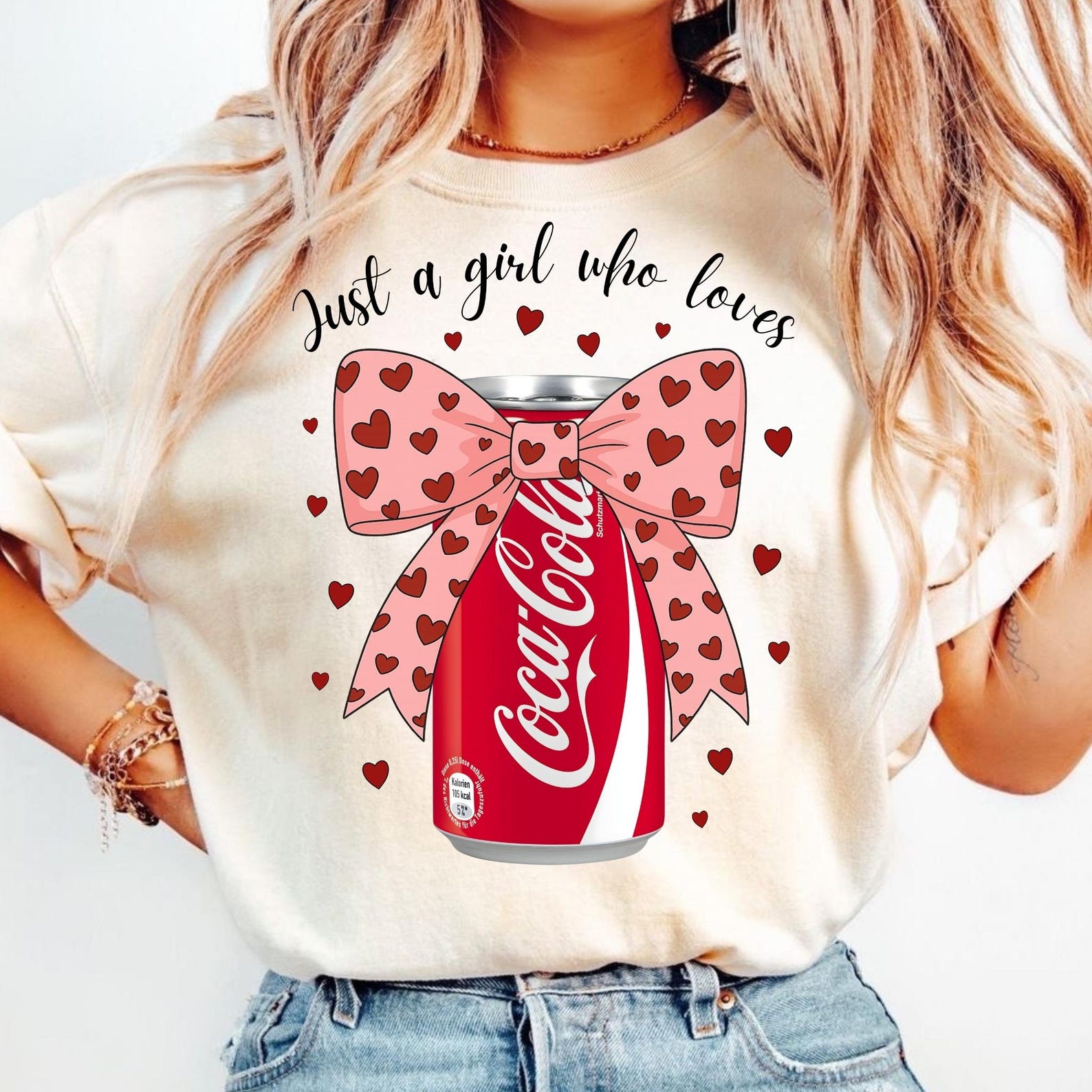 Just a Girl Who Loves Coca Cola PNG, Heart Valentine's Day, Soda Lover ...
