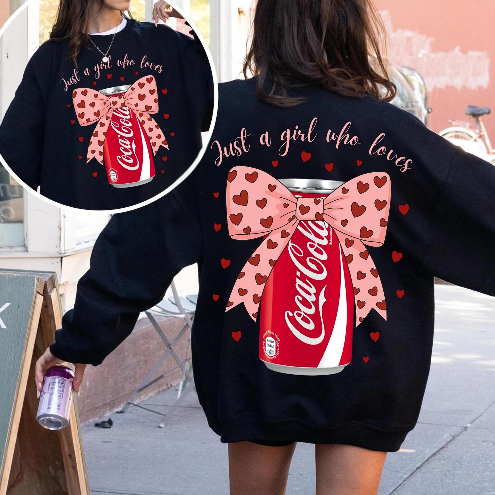 Just a Girl Who Loves Coca Cola PNG, Heart Valentine's Day, Soda Lover ...