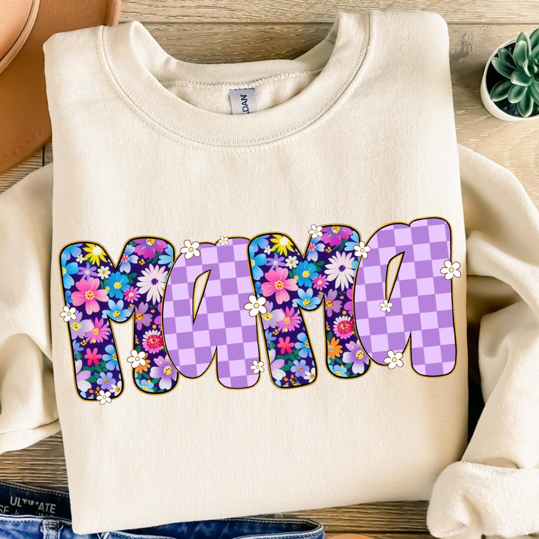 Preppy Mama Png, Cute Mama Png, Floral Mama Png, Mothers Day Png, Mama ...
