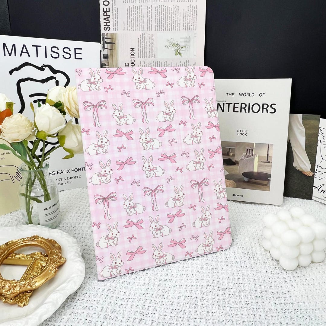 Rabbit and Bow iPad Case for iPad Pro 9.7"11"12.9"13"2024/2022/2021 ...