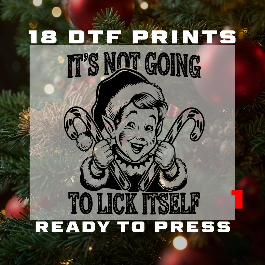 Christmas Funny Elf Dtf Transfers, New Year Ready to Press, 2025 Shirt ...