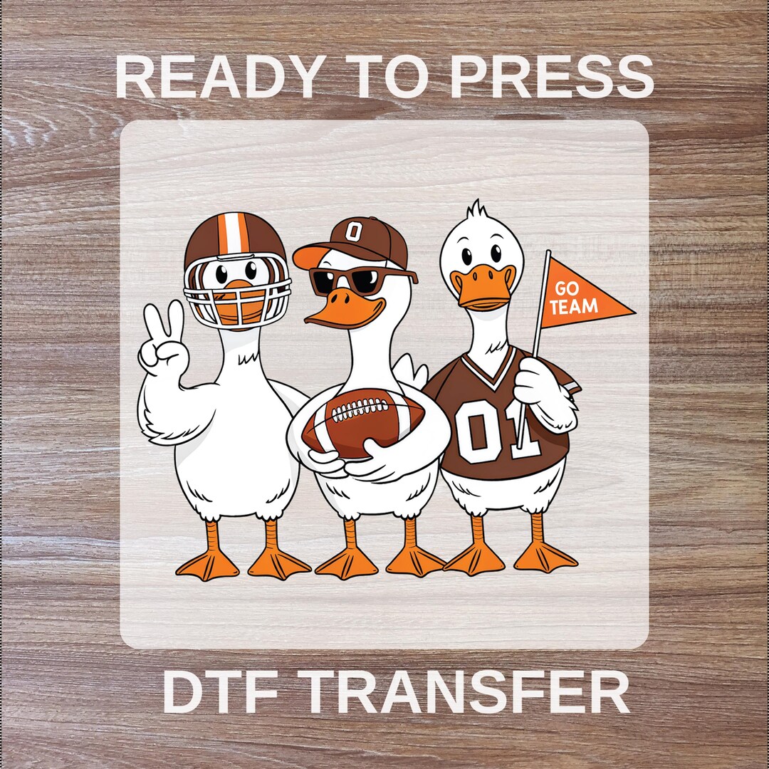 Funny Goose Football DTF Transfer: Game Day Shirt Heat Press - Etsy