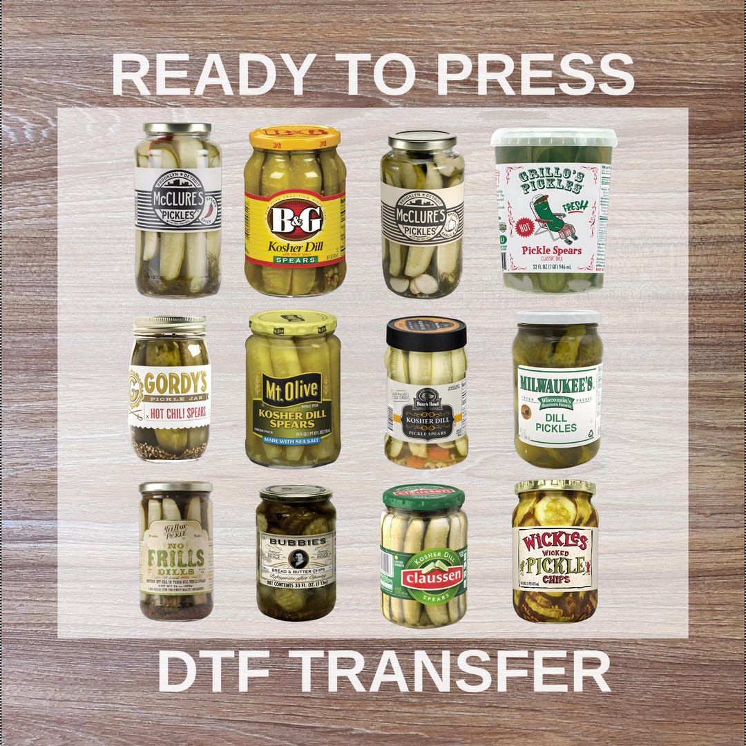Canned Pickles DTF Transfer: Vintage Comfort Shirts - Etsy