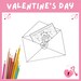 DIY Valentine’s Day Card & Envelope Template – Printable Foldable Craft ...