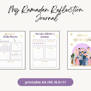 Ramadan Reflection & Gratitude Journal 2025: Islamic Digital Planner ...